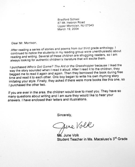 Dear Mr. Morrison… | Pop Goes the Page