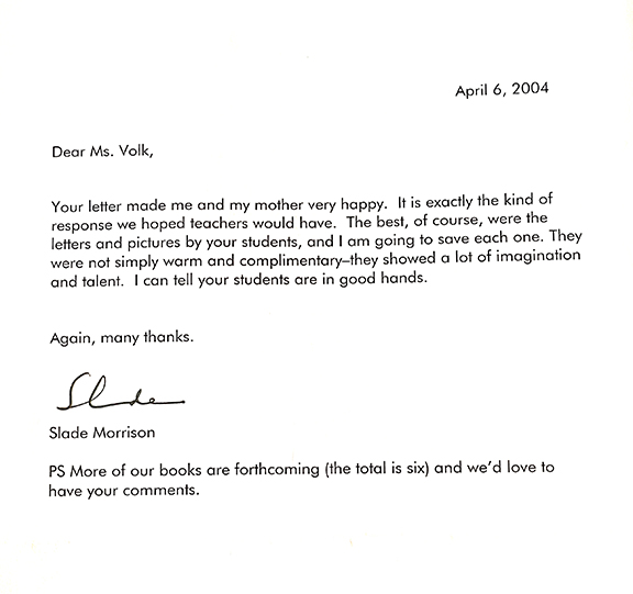 Dear Mr. Morrison… | Pop Goes the Page